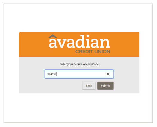 Avadian Credit Union | First Time Logging In