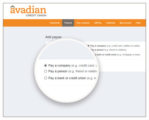 Avadian Credit Union | The New Look for Bill Pay