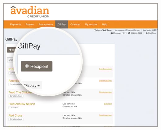 Avadian Credit Union | The New Look for Bill Pay