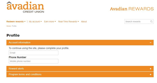 Avadian Credit Union | Avadian Rewards Site is Now Available